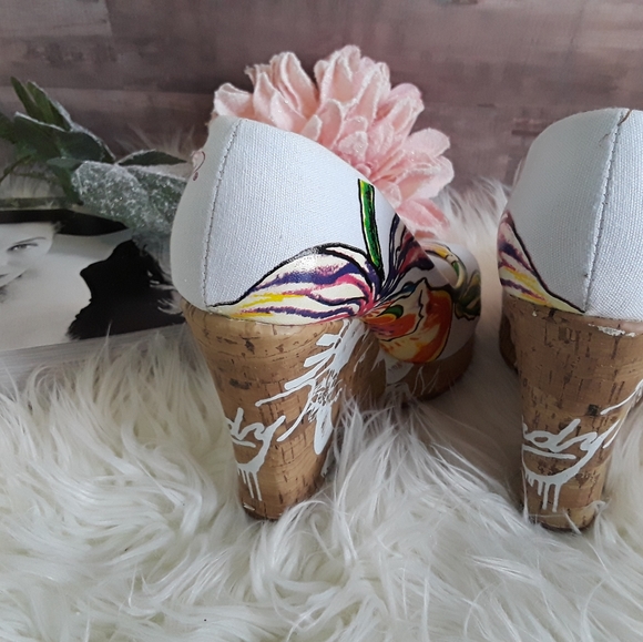 Shoes | Ed Hardy Casablanca Wedge Heels Sandals 7 | Poshmark